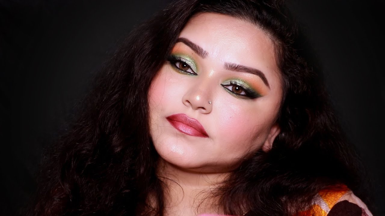 New Year's Party Makeup Tutorial | Droopy,Hooded Eyes and Chubby Face ...