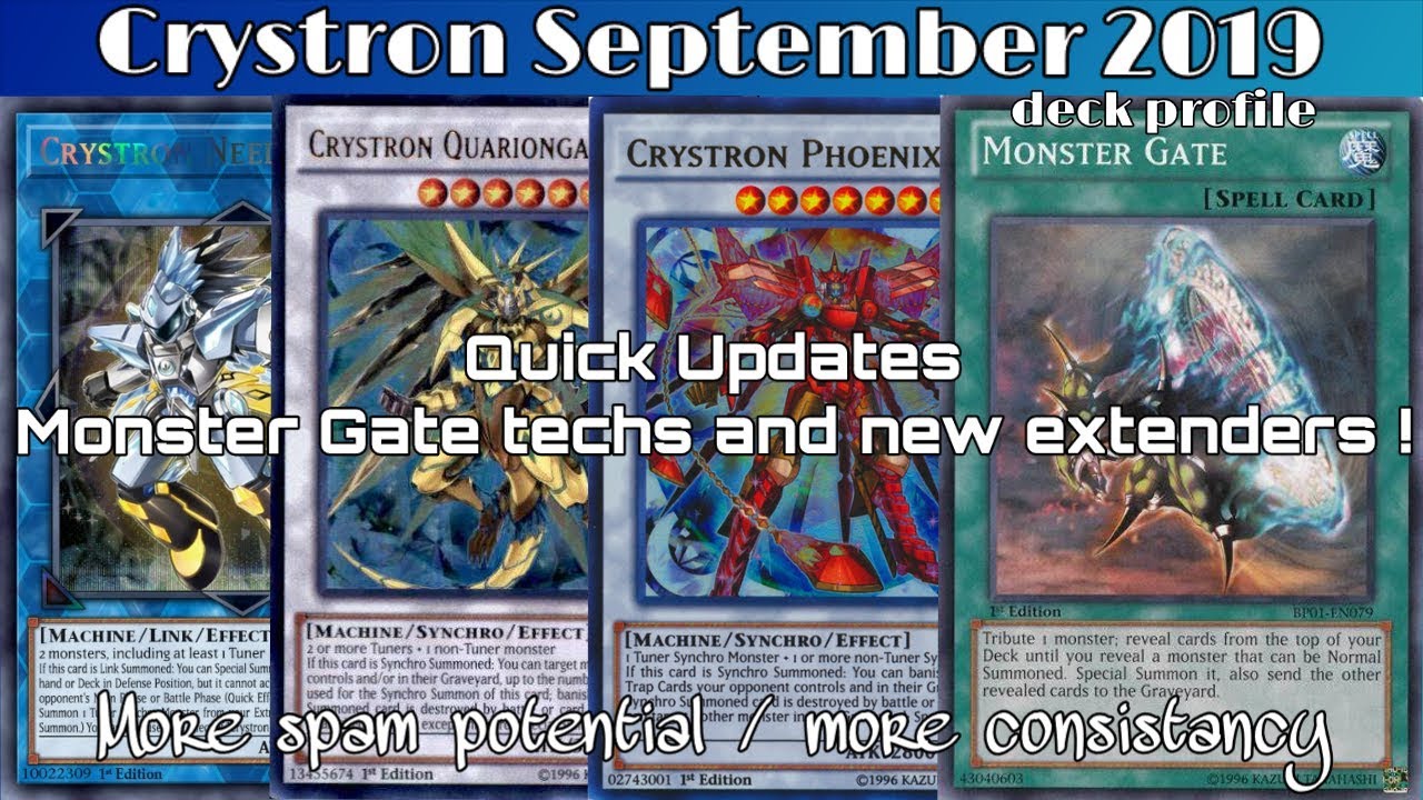 YU-GI-OH! CRYSTRON DECK 2019 UPDATES DECK PROFILE [YGO PRO] - YouTube