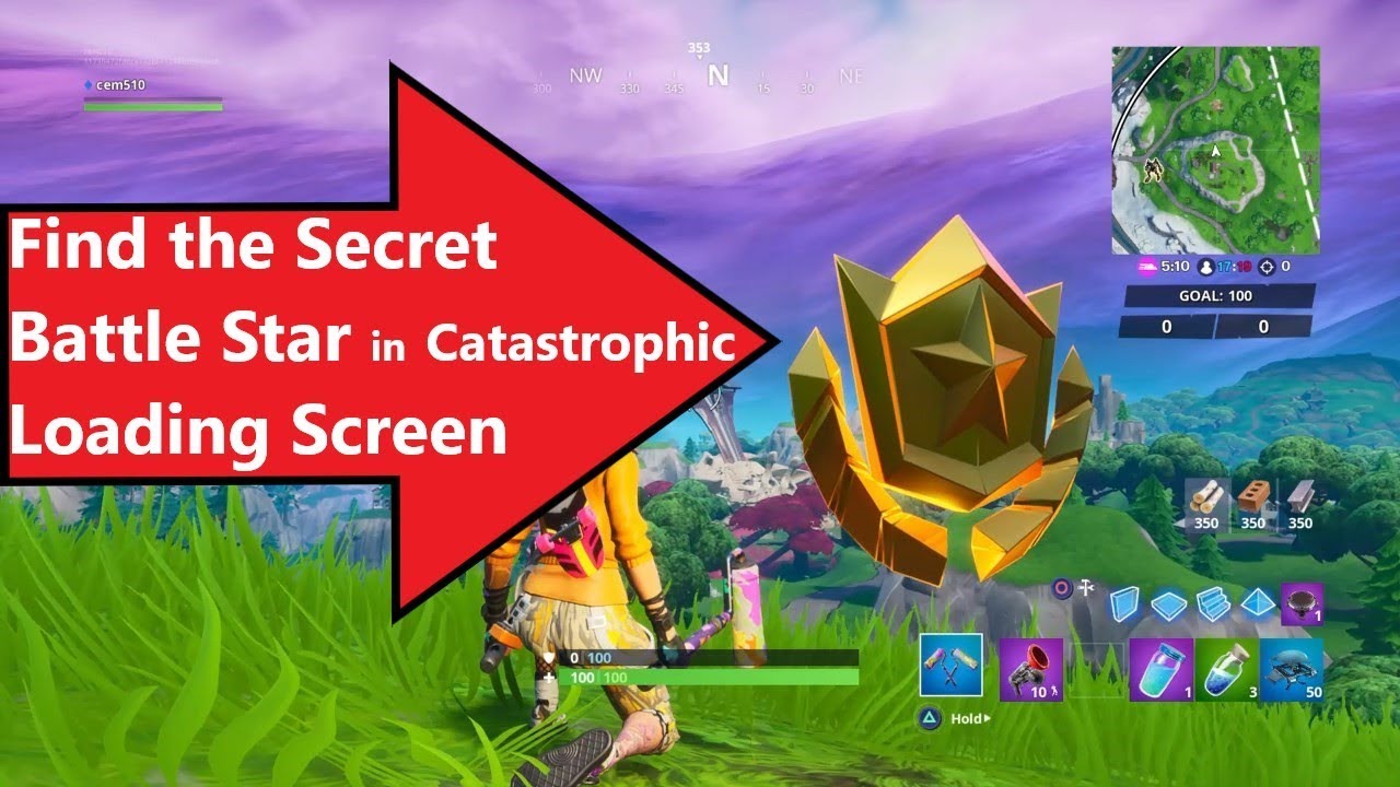 Find the Secret Battle Star in Catastrophic Loading Screen Fortnite ...
