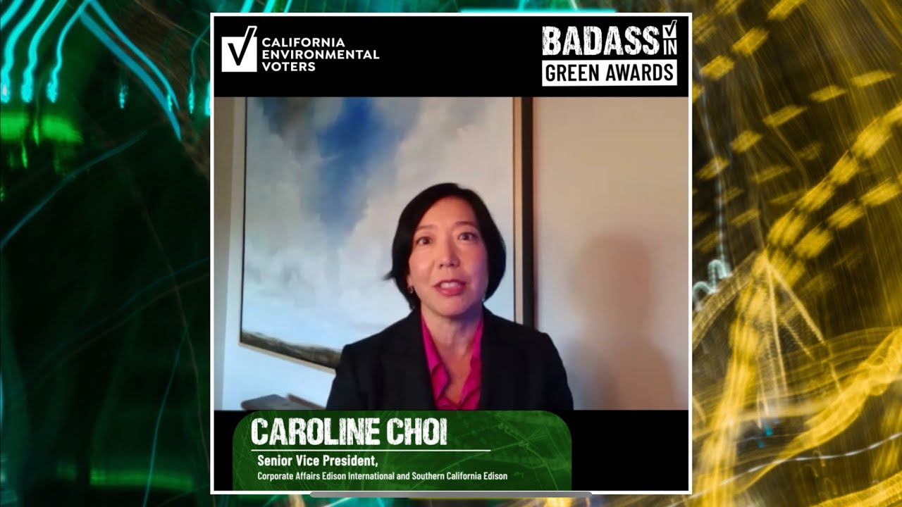 EnviroVoters Badass In Green Awards Honoree - Caroline Choi - YouTube