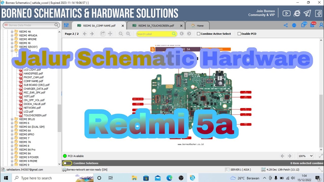 Jalur Schematic Hardware Redmi 5a Lengkap - YouTube