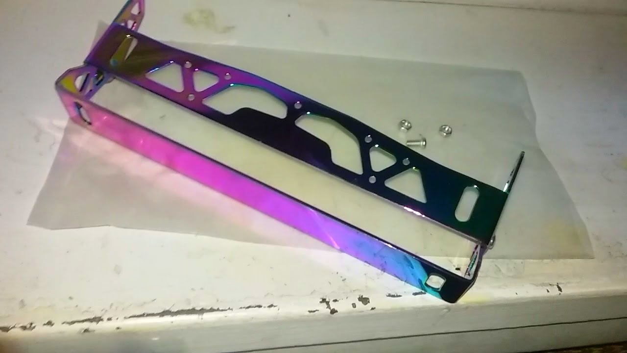 Neo chrome Liscence plate relocater install(8th gen civic) - YouTube