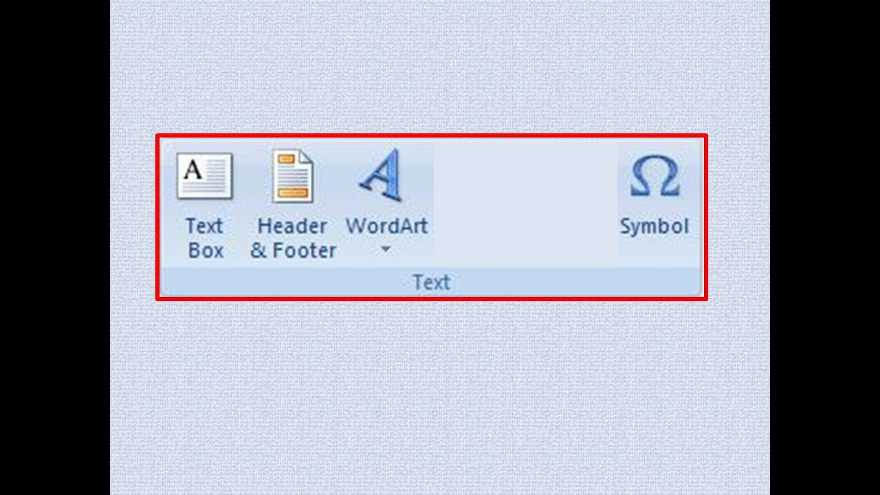 USE OF TEXT BOX | HEADER & FOOTER | WORDART | SYMBOL | IN EXCEL - 2007 ...