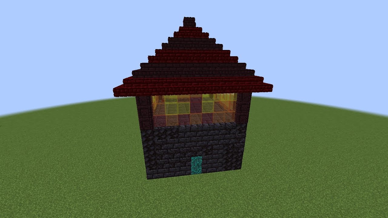 como fazer casa do nether - YouTube