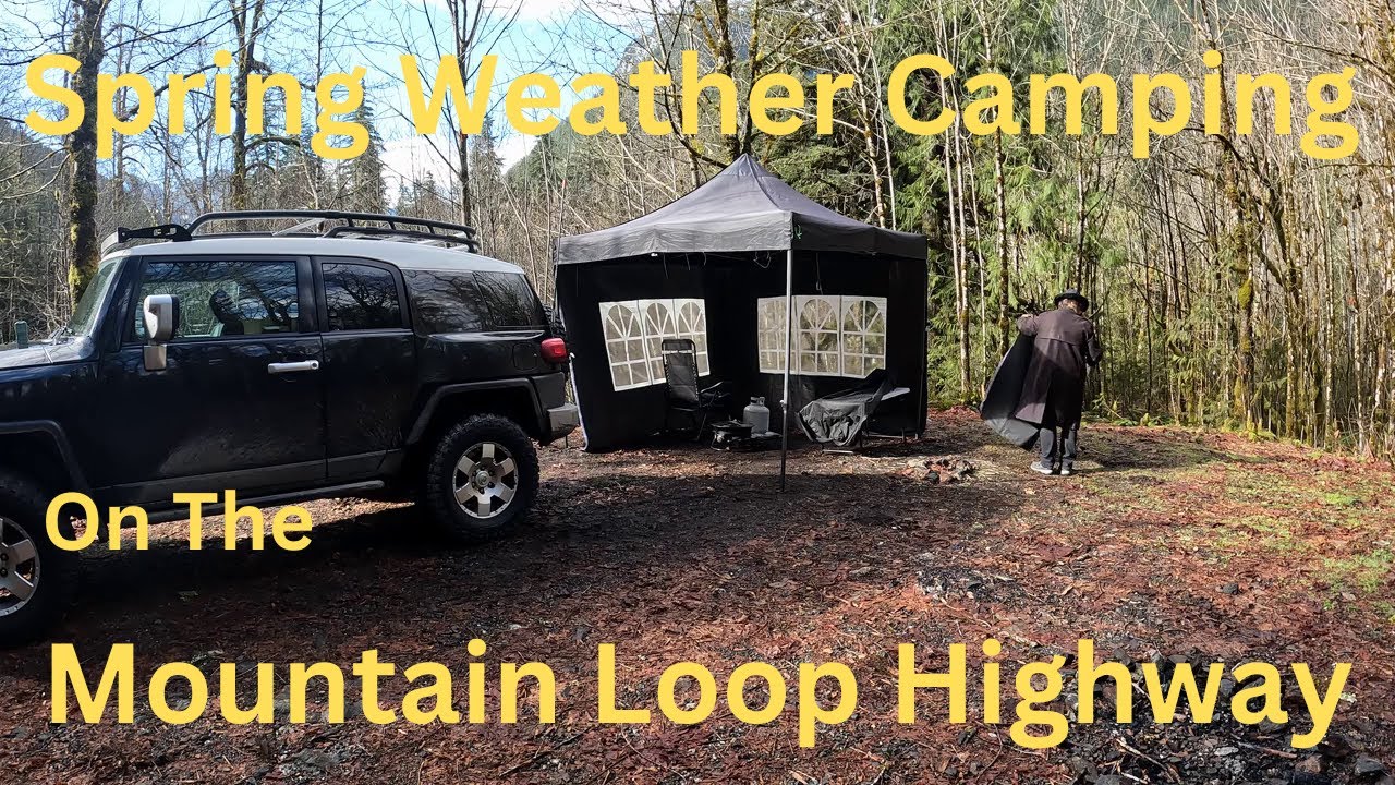Spring Weather Camping on the Mountain Loop Highway - YouTube