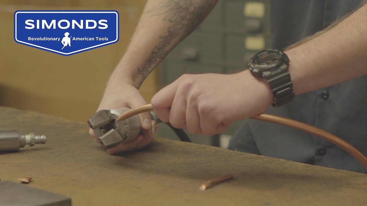 Simonds Hydraulic hand tool for pinch-off cold welding OHFC HVAC tubing ...