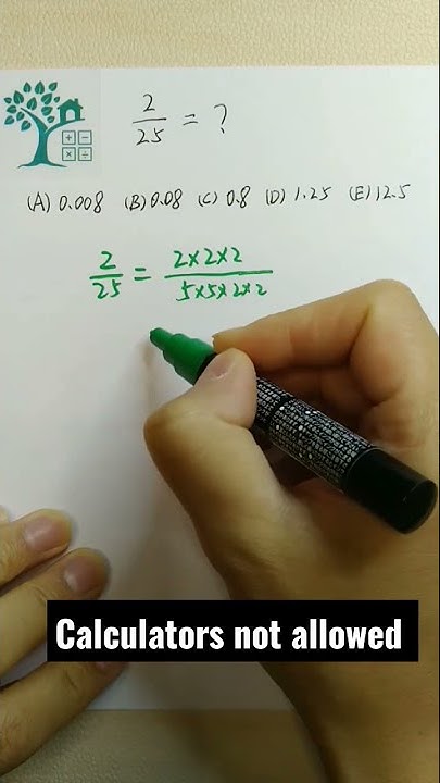 Calculators not allowed - YouTube