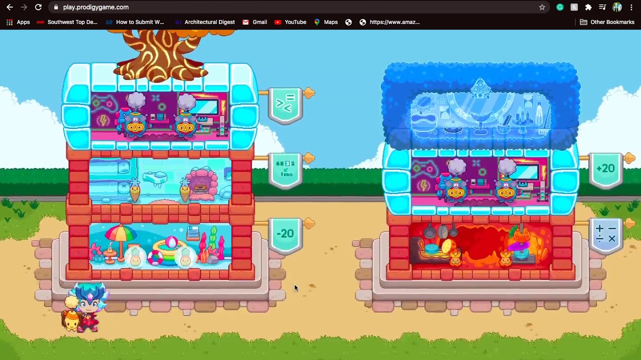 Bin & Bin l building tower town in prodigy & a battle with Bin2 #006 ...