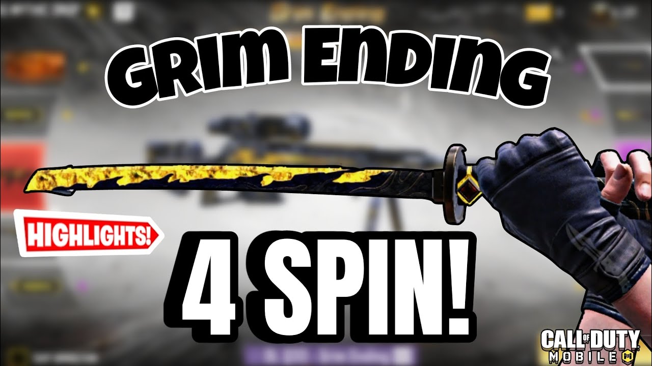 4 spins in Grim Ending! COD Mobile // 4 draws | VereYT - YouTube