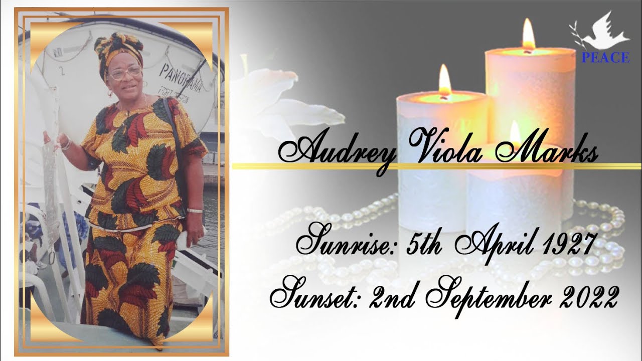 Funeral Tribute Service Of Audrey Viola Marks - YouTube