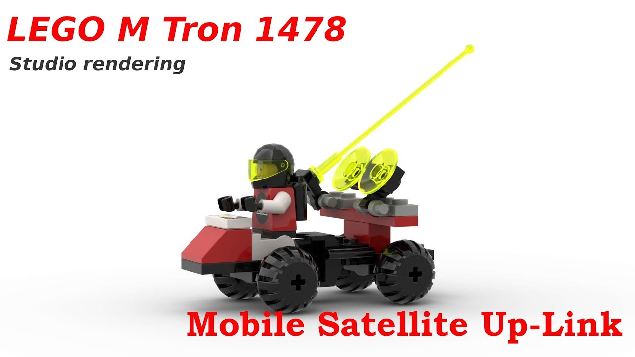 LEGO® M Tron 1478 Mobile Satellite Up Link #bricklinkstudio rendering ...