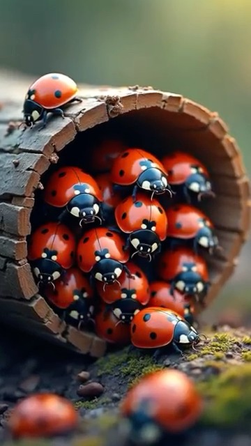 Did You Know? Ladybugs Hibernate in Massive Winter Clusters! - YouTube