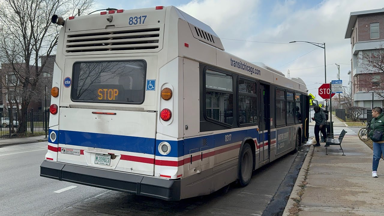 CTA On-Board 2016 Nova LFS Bus 8317 On Rt 126 Jackson From Michigan And ...