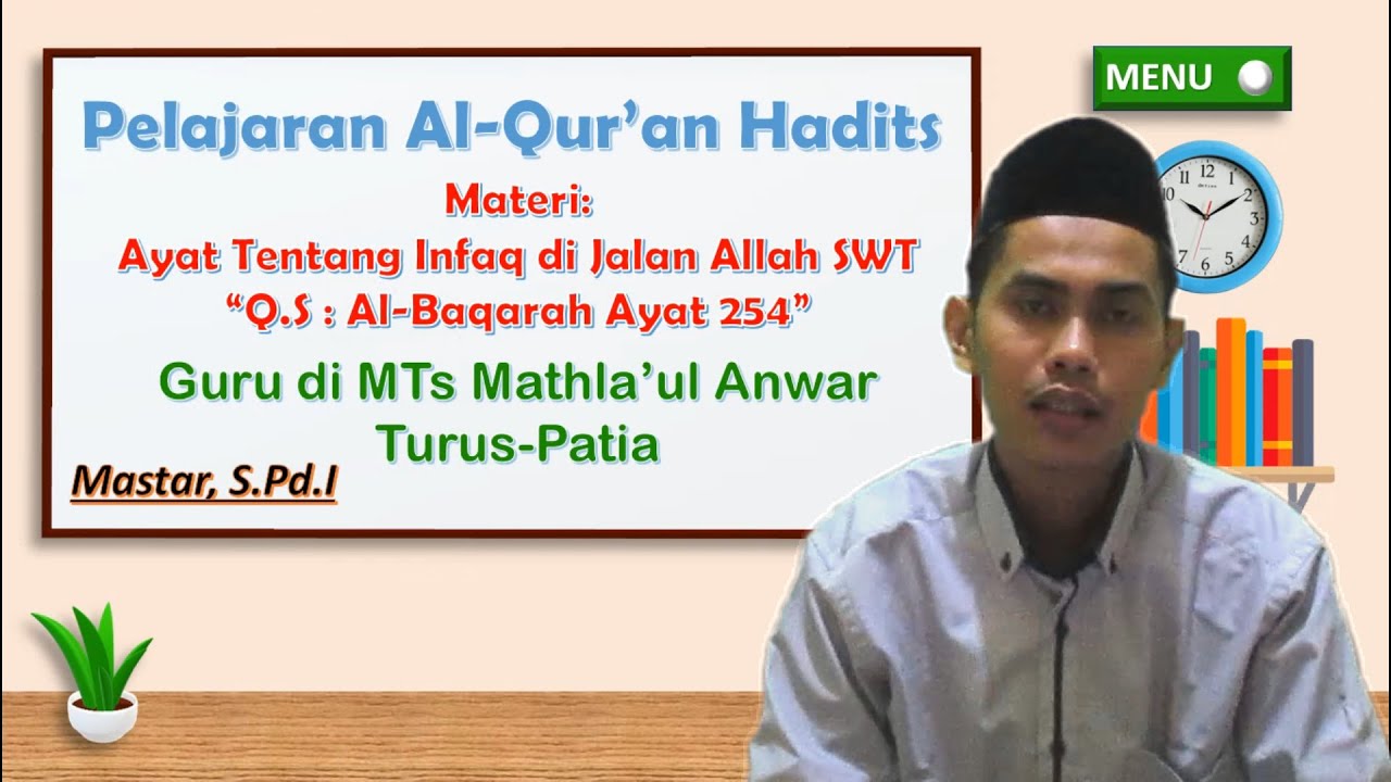 Video Pembelajaran || Al-Qur'an Hadits - Ayat Tentang Infaq di Jalan ...