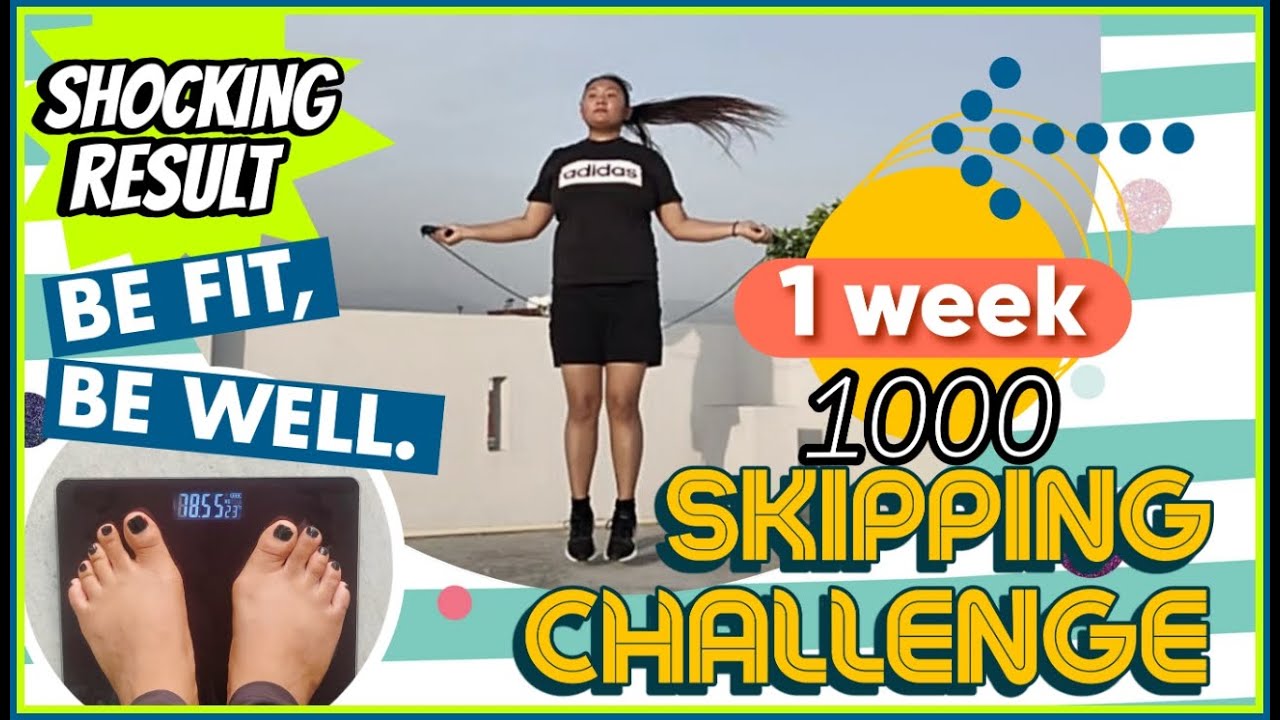 7 DAY JUMP ROPE CHALLENGE | 1000 jumps per day | *shocking results ...