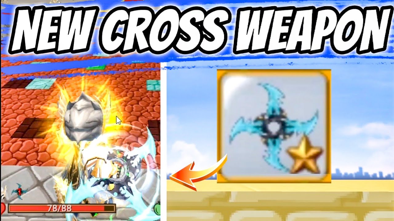 New "CROSS Blade" Weapon In Skyblock • Highlights - YouTube