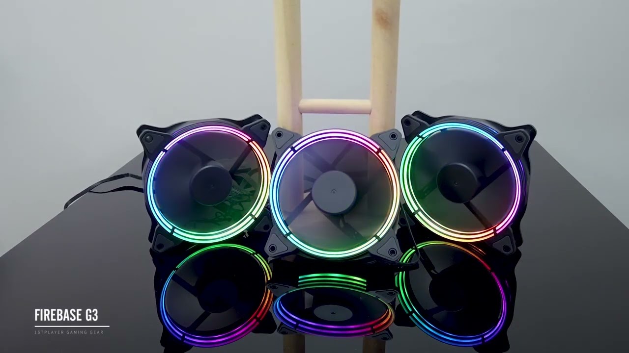 1STPLAYER Ultra Quiet 120mm RGB Case Fan Combo G3 - YouTube