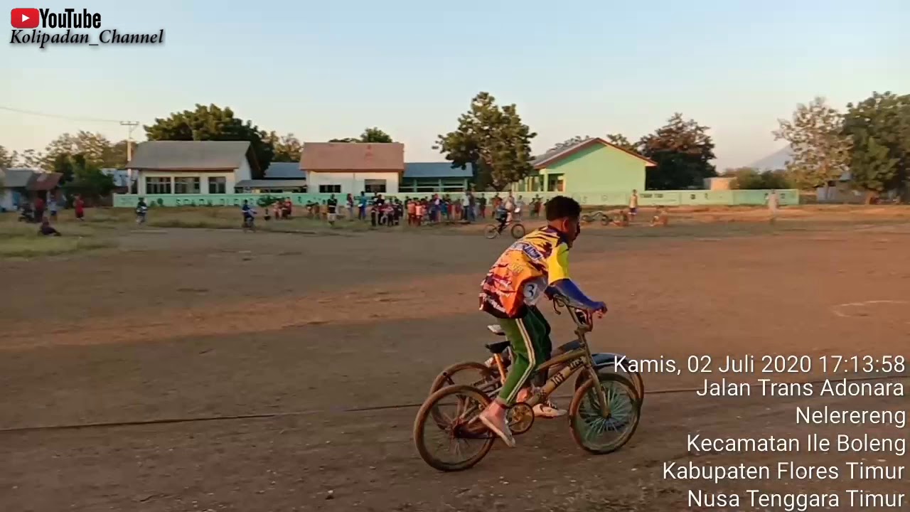 Lomba balap sepeda tingkat Usia Dini Desa kolipadan - YouTube