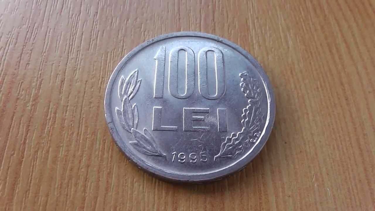 Romania - The 100 Lei coin from 1995 in HD - YouTube