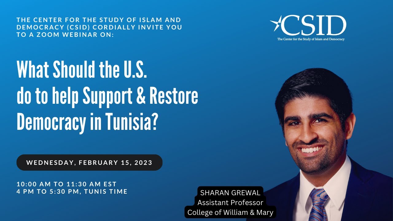 What Should the US do to help Support and Restore Democracy in Tunisia ...