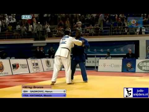 Harun Sadikovic (BIH) - Messie Katanga (FRA) [+90kg] bronze - YouTube
