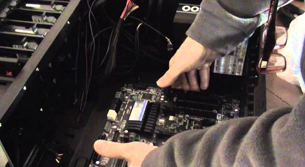 P3 - Installing the new motherboard and wiring the case - YouTube