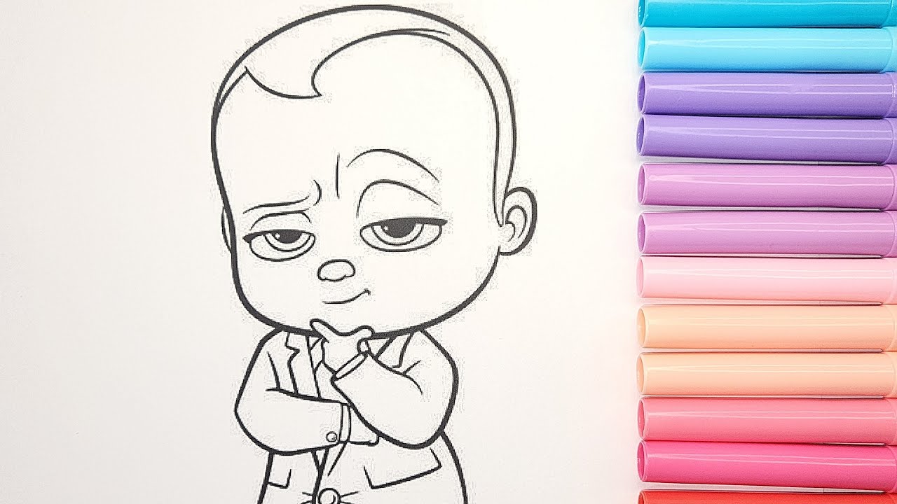 How To Color Boss Baby - YouTube