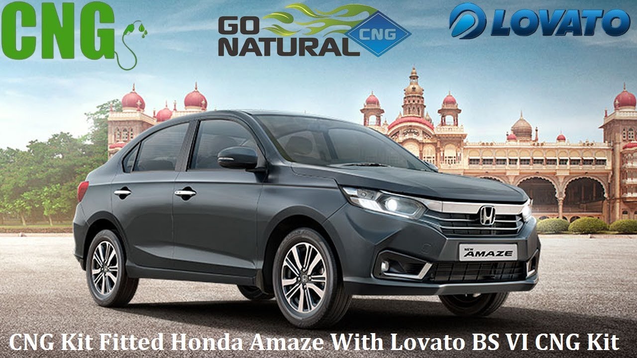 CNG Kit Fitted Honda Amaze with LOVATO CNG Kit BS VI Smart II CNG Kit ...
