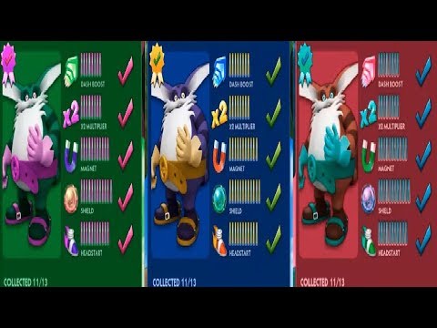 Sonic Dash 2 Sonic Boom Colors Reaction  Compilation Big the Cat  Gameplay
