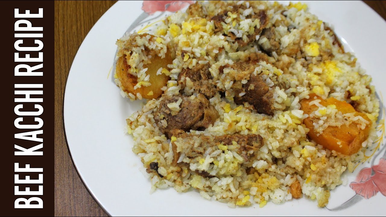 বিফ কাচ্চি বিরিয়ানী | Beef Kacchi Biryani Recipe | Easy Kacchi Biryani ...