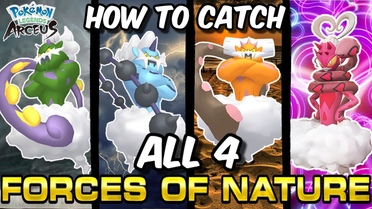 How to Catch ALL 4 FORCES of NATURE (GENIES) + Reveal Glass in Pokemon ...