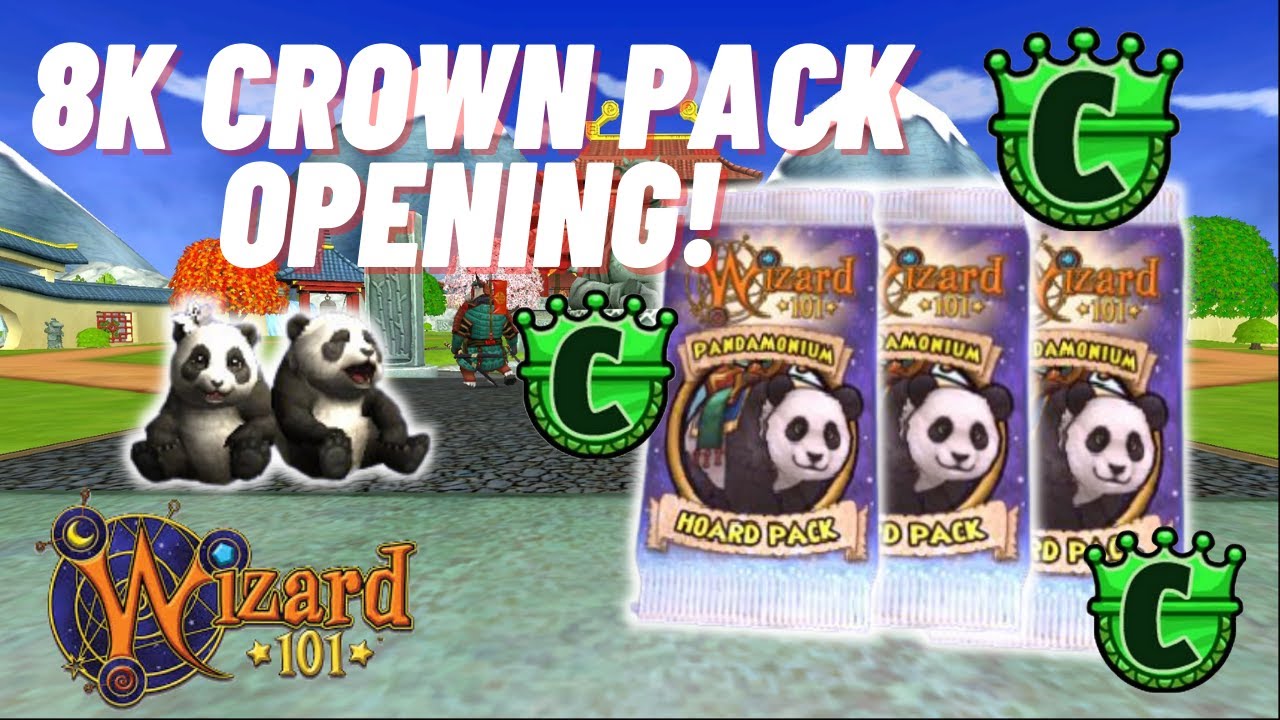 Wizard101| Give Me The PANDA!: 8K Crowns Pandamonium Hoard Pack Opening ...