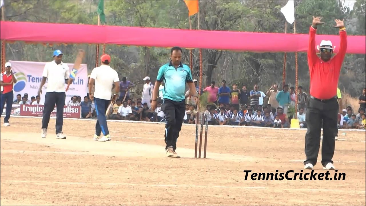 dancing umpire in Tennis cricket (alibaug Tennis Cricket Tournament ...