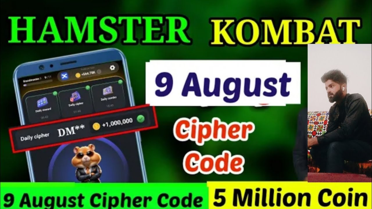 Hamster kombat 9 August Cipher code Hamster kombat 9 august cipher code ...