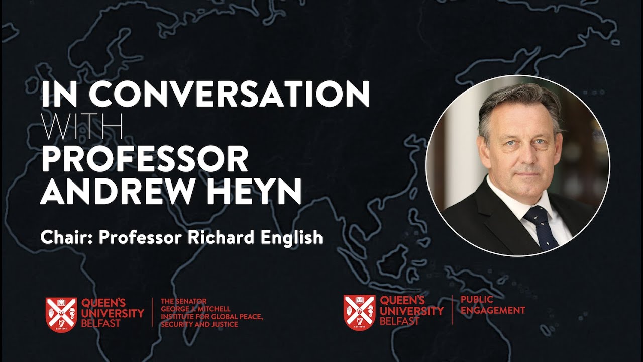 In Conversation with Professor Andrew Heyn | Queen's University Belfast ...