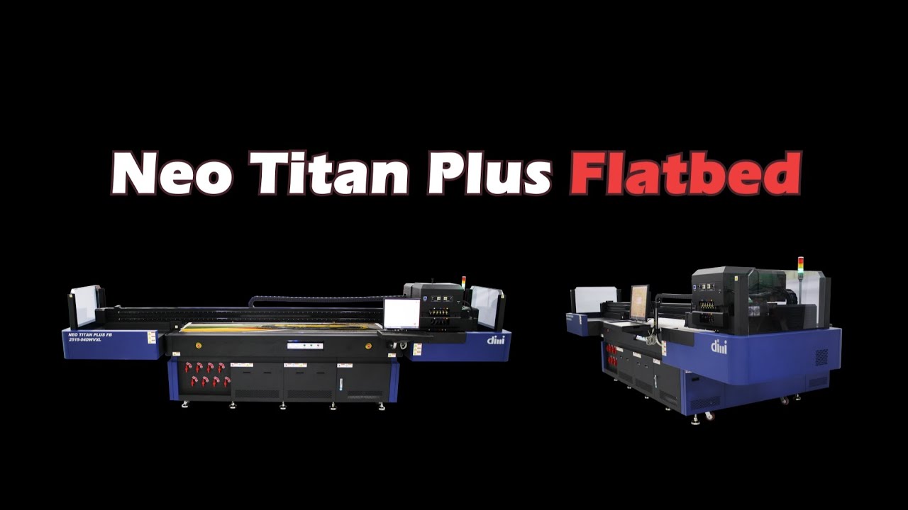 UV Printer - NEO TITAN PLUS FLATBED - YouTube