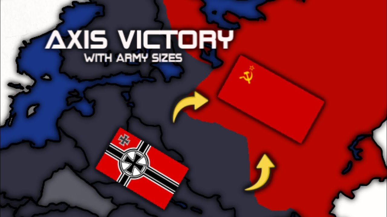 Alternate World War 2 (Axis Victory) | (with Army sizes) - YouTube