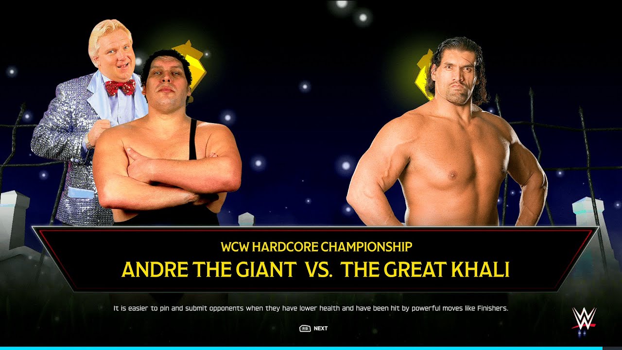 WWE 2K25 FULL MATCH - Andre the Giant vs Great Khal - Last Man Standing ...