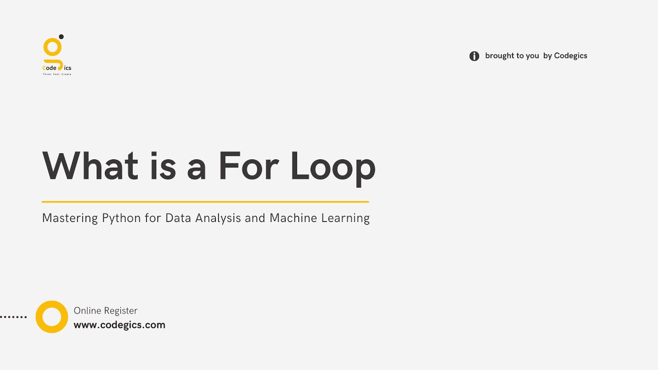 Module 3: What is a For Loop - YouTube