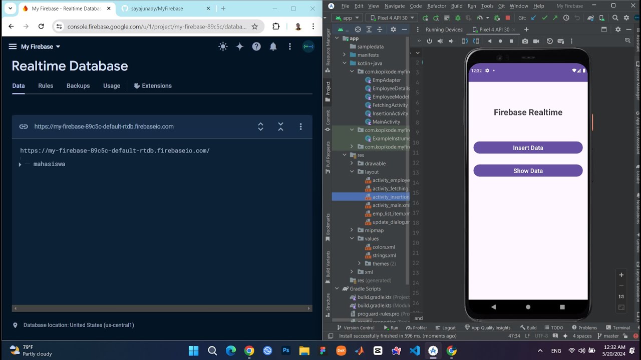 Tutorial Aplikasi Realtime Database Dengan Kotlin Youtube