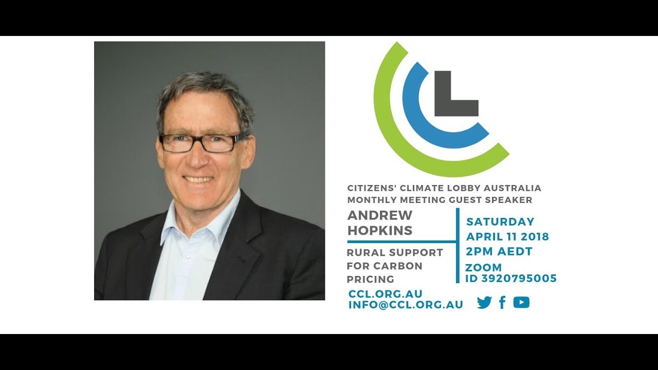 Andrew Hopkins' presentation to CCL Australia 30 minutes - YouTube