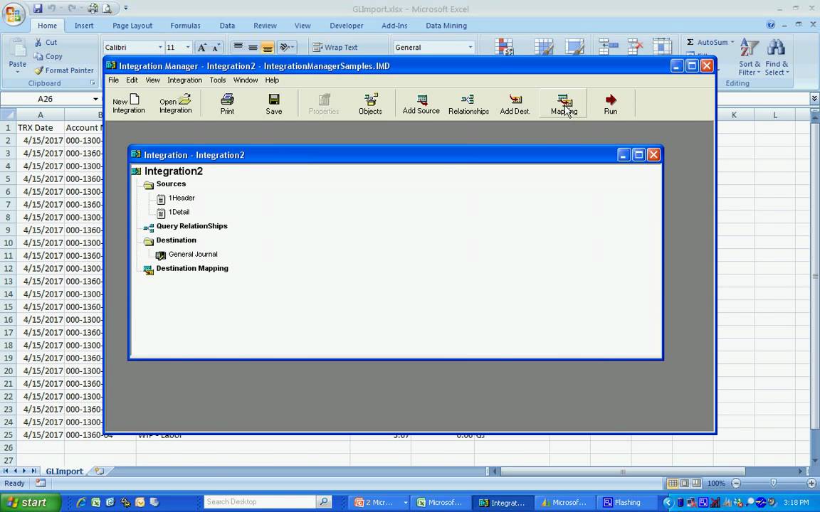 GL Transaction Integration Using Integration Manager - YouTube