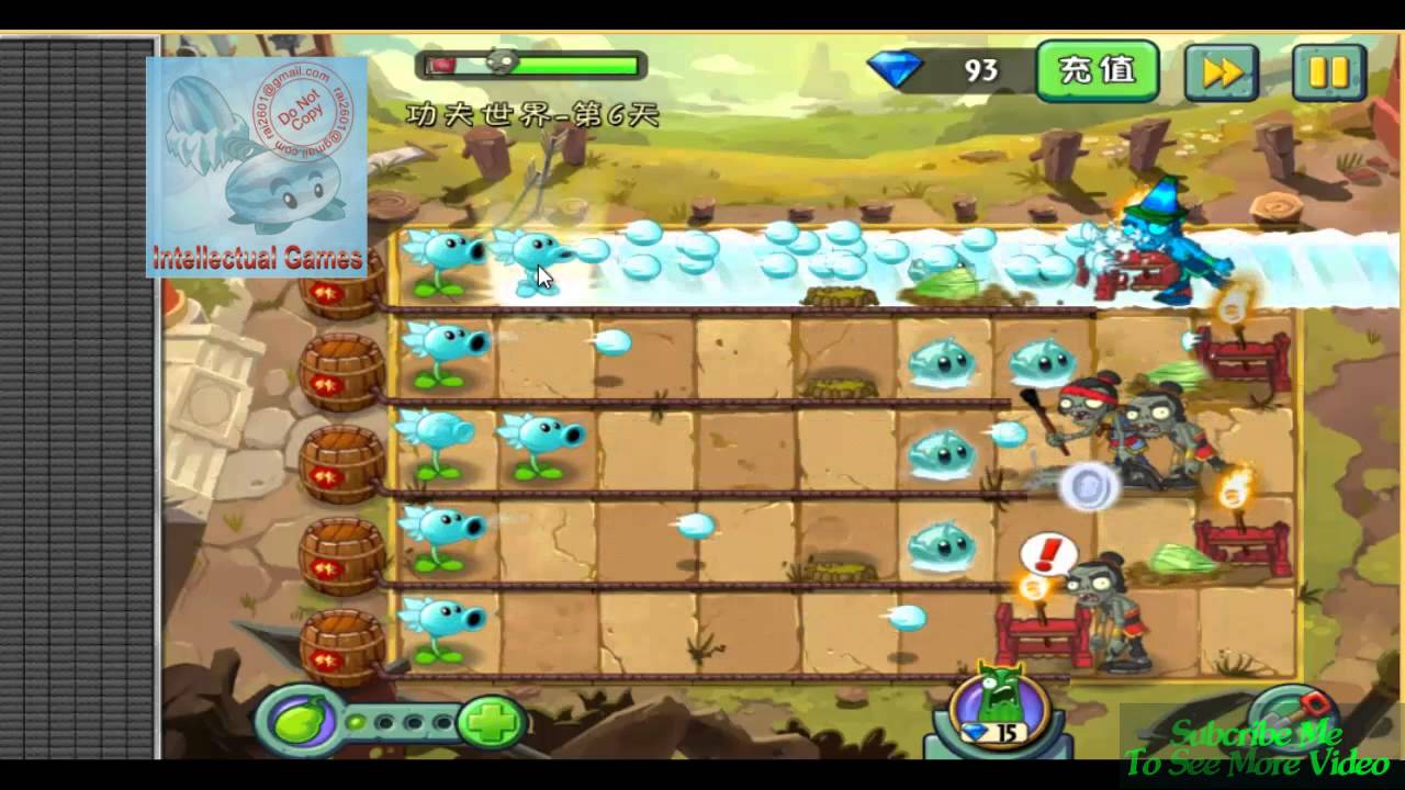 Kungfu Map Day 06 Plants vs Zombies 2 China - YouTube