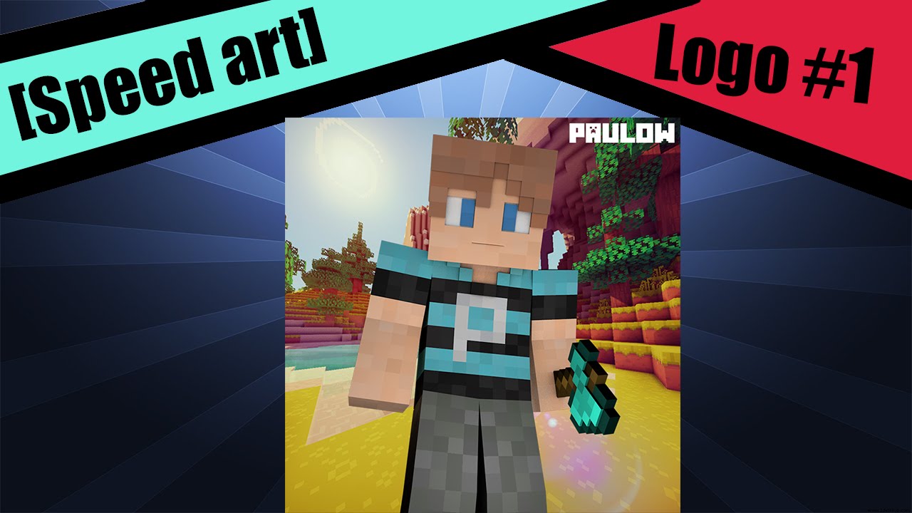 [Speed art] Logo #1 Minecraft - YouTube