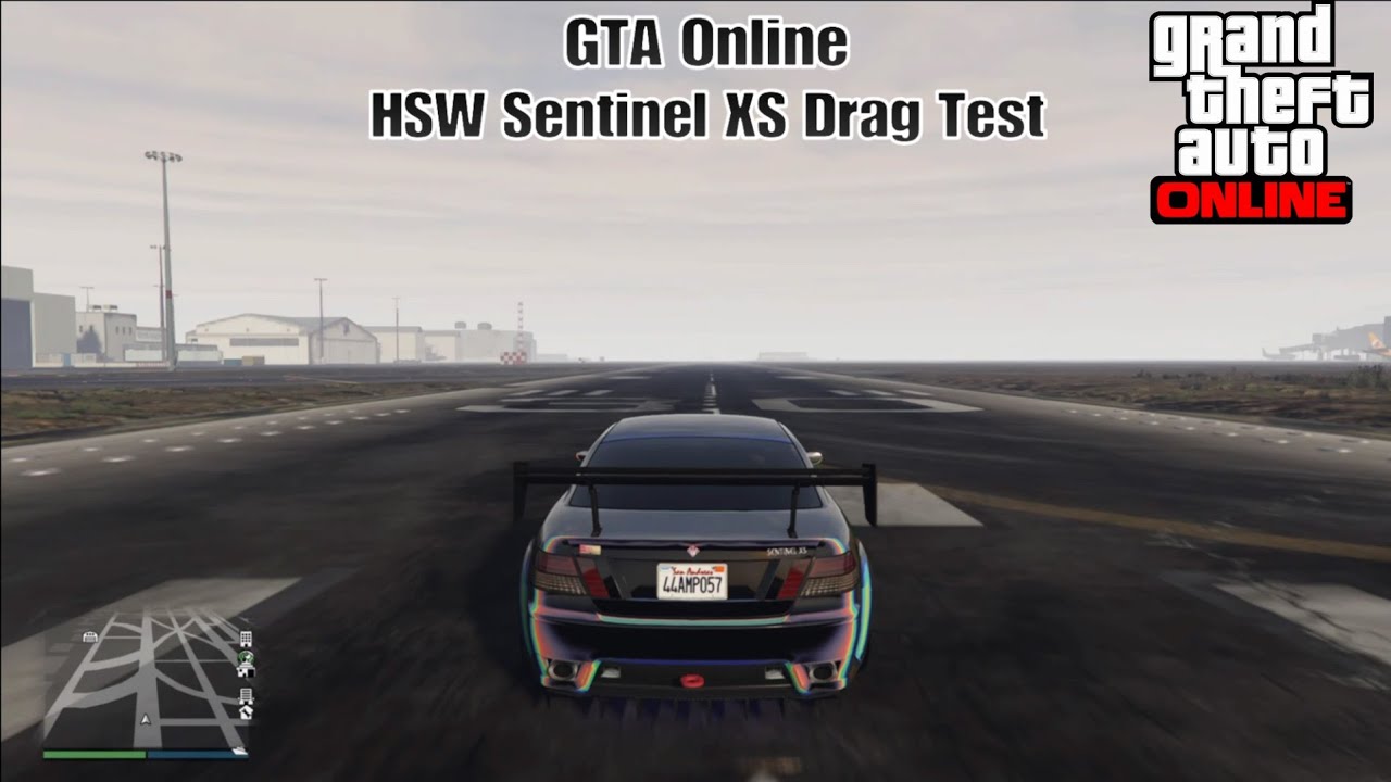 GTA Online: HSW Ubermacht Sentinel XS Drag Test - YouTube
