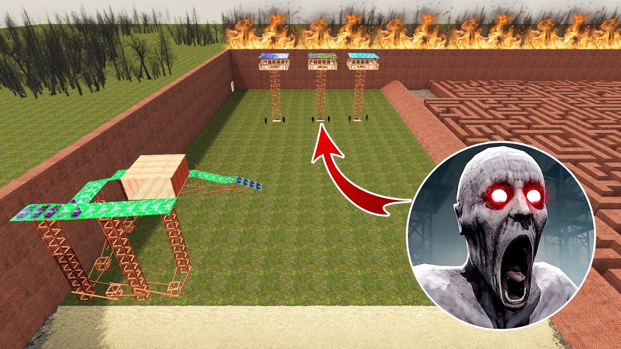 SCP-096 VS THE TOWER — POWER VS STRENGTH! In Garry's Mod - YouTube