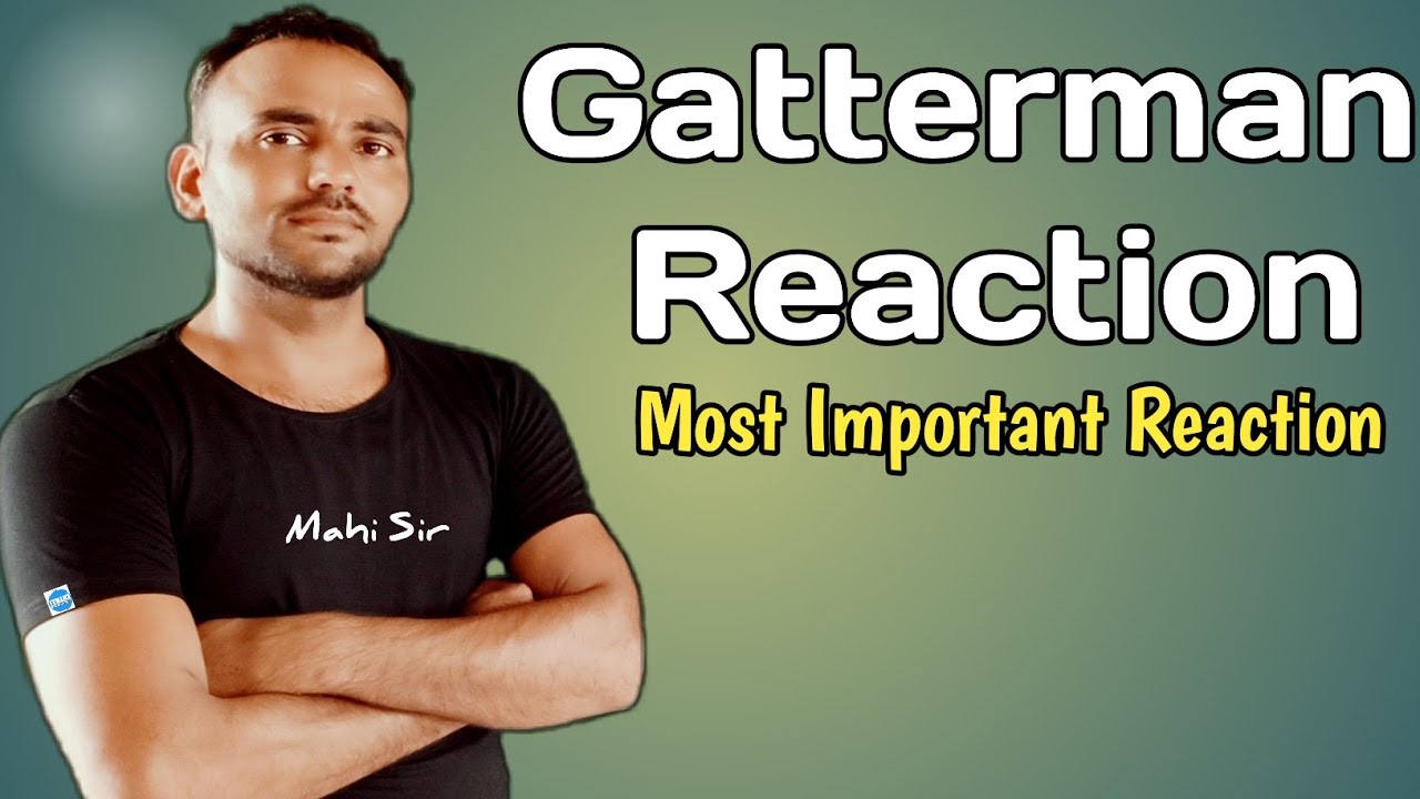 Gatterman Reaction / Important reactions class 12 chemistry / neet / m ...