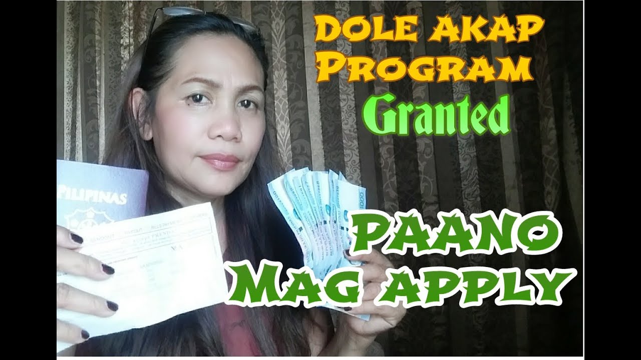 DOLE AKAP PROGRAM|PAANO MAG APPLY - YouTube