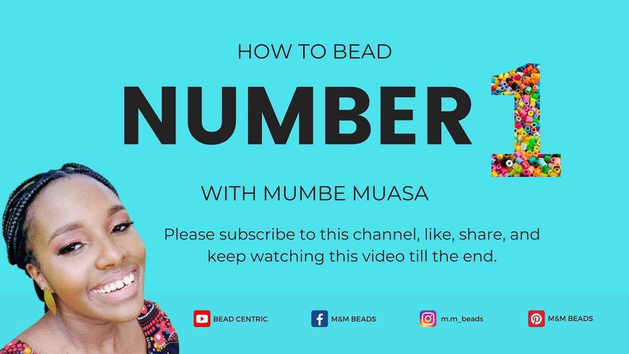 How to Bead Number 1 | BEADED NUMBERS - YouTube