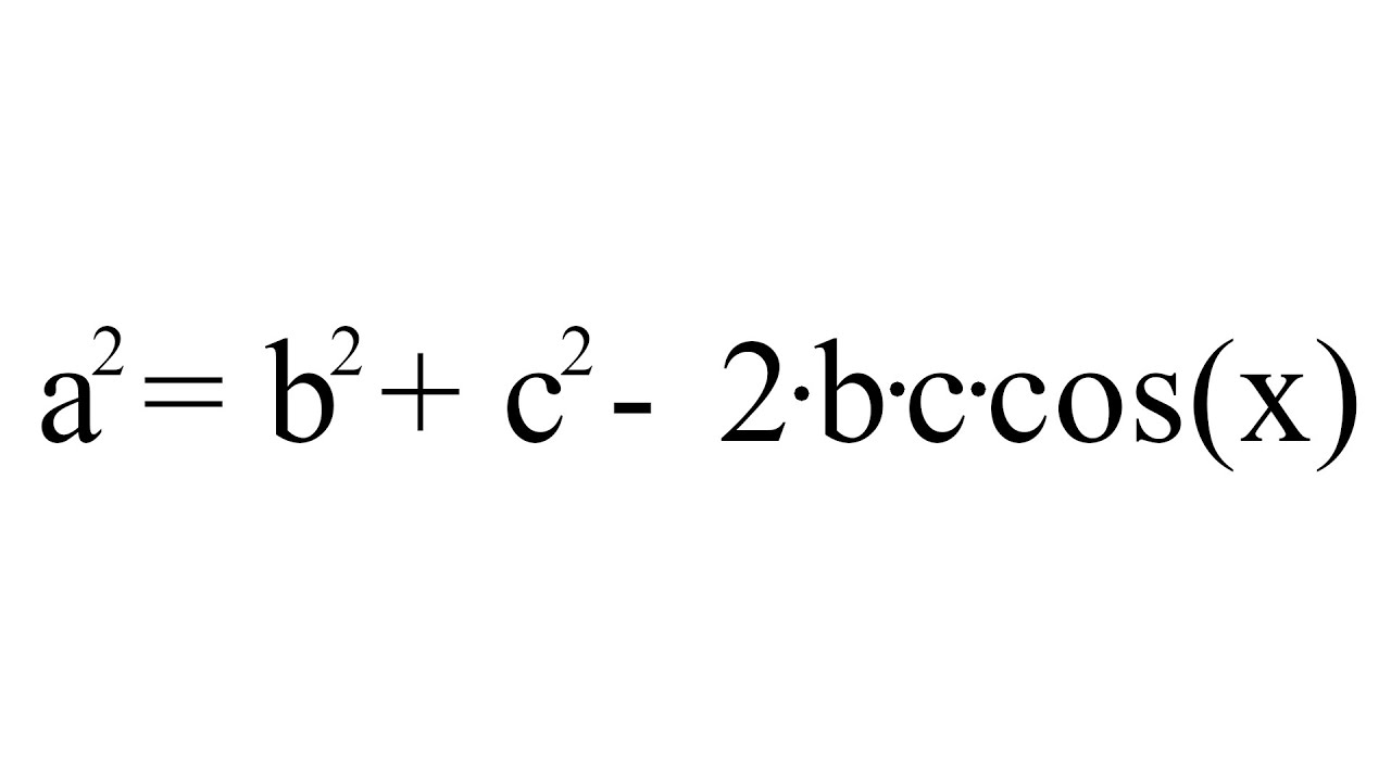 Cosinussetningen | Matematikk 1T | - YouTube